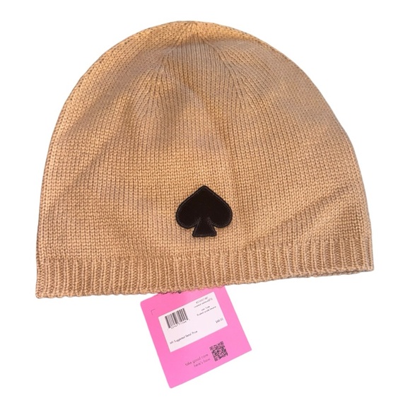 kate spade | Accessories | Nwt Kate Spade Camel Black Velvet Spade Logo ...